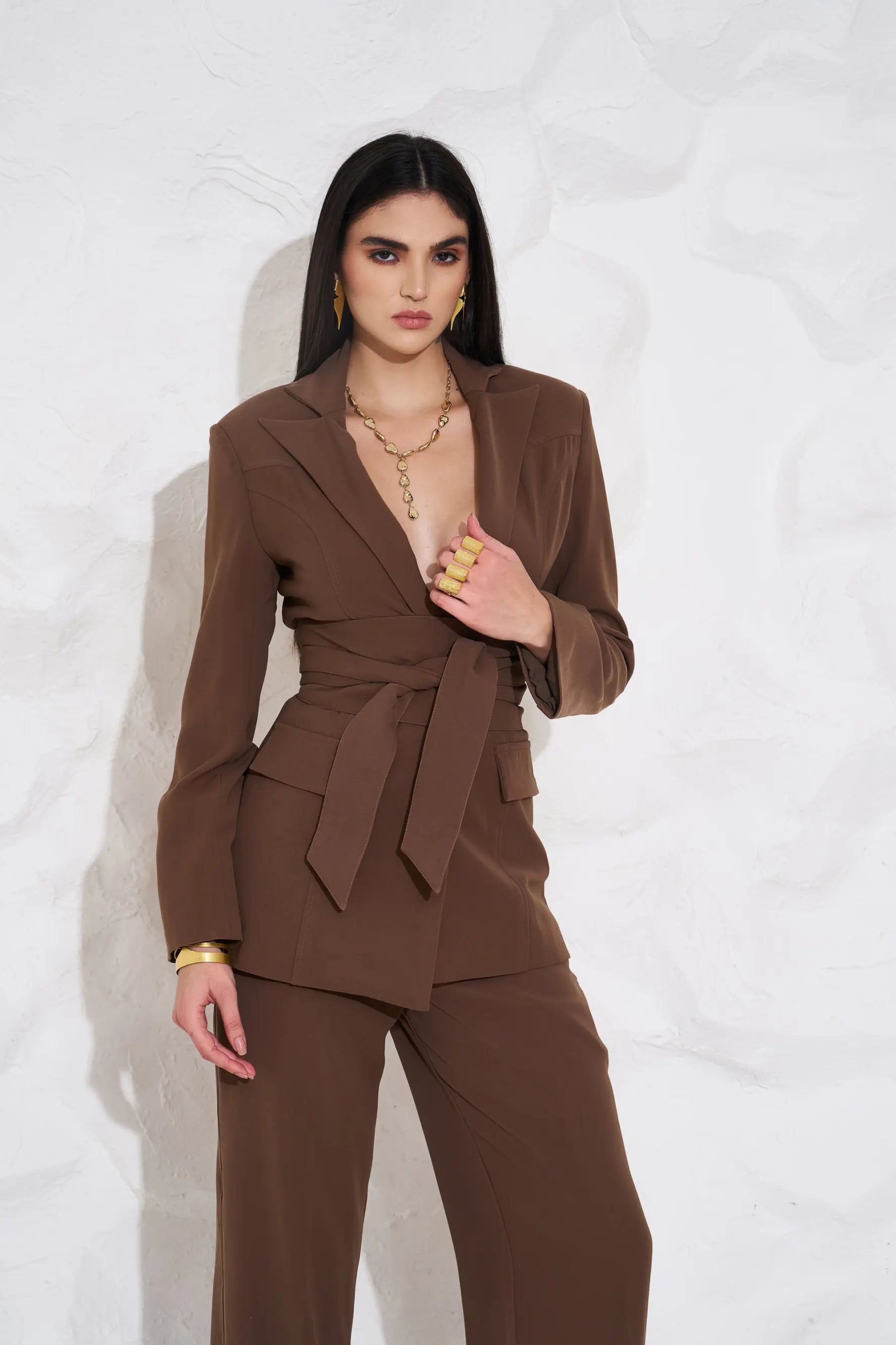 HALEY Tie Up Blazer – TORQADORN